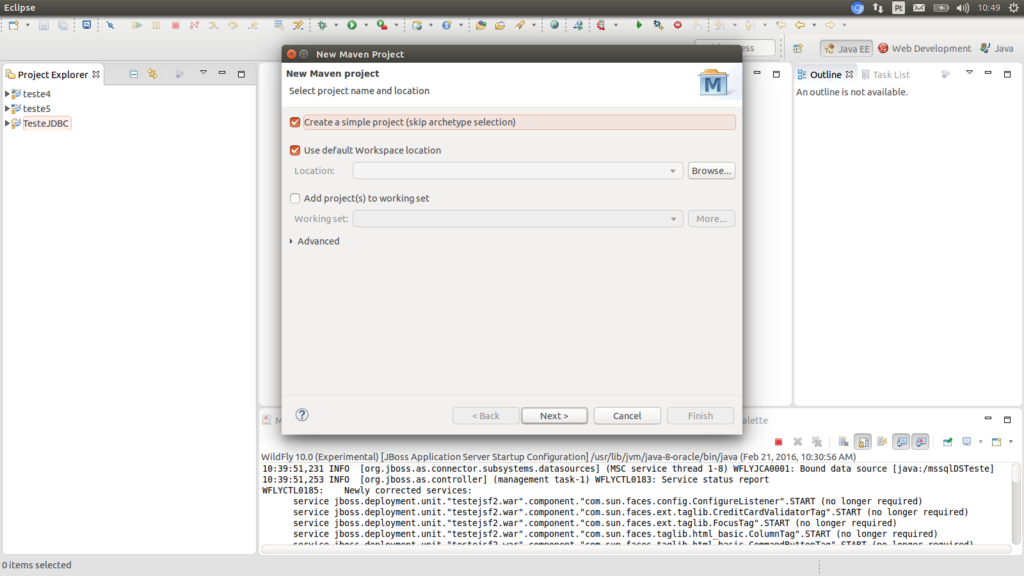Criar projeto JSF 2.2 + PrimeFaces + Eclipse + Maven + Wildfly | Bruno Rota